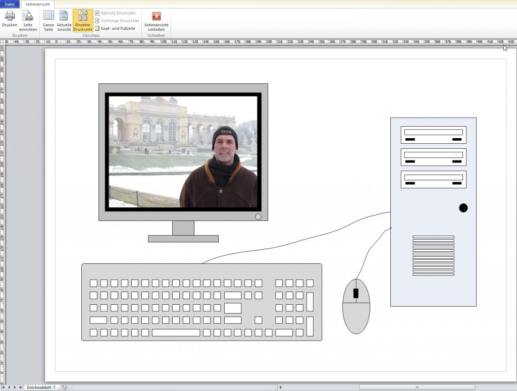 Seitenansicht – Visio Training