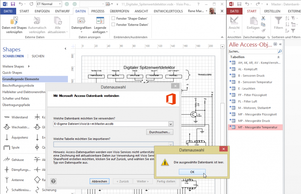 Daten verknüpfen – Visio Training
