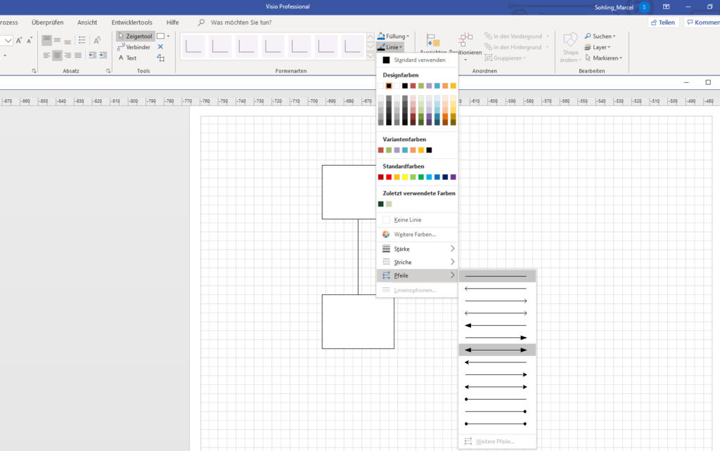 Formatierung – Visio Training